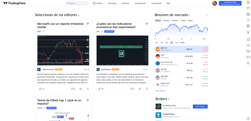 Inversiones 101 – 1: Configuración básica para TradingView | La ...